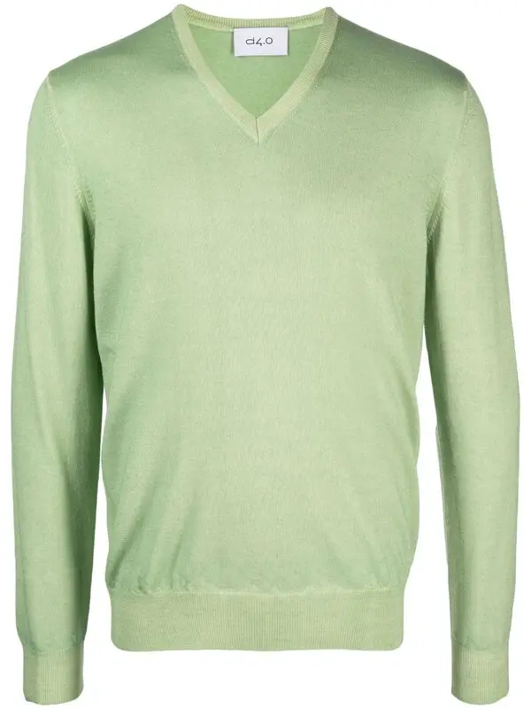 D4.0 Virgin Wool Jumper - Green