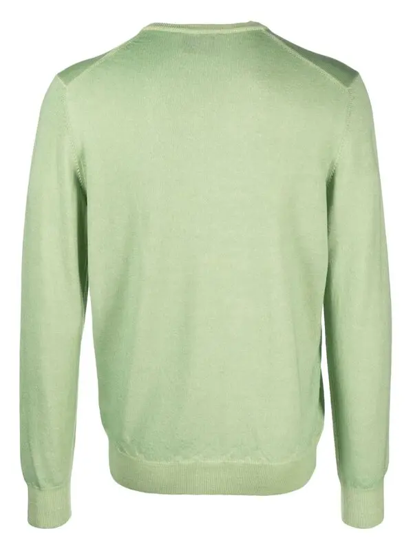 D4.0 Virgin Wool Jumper - Green