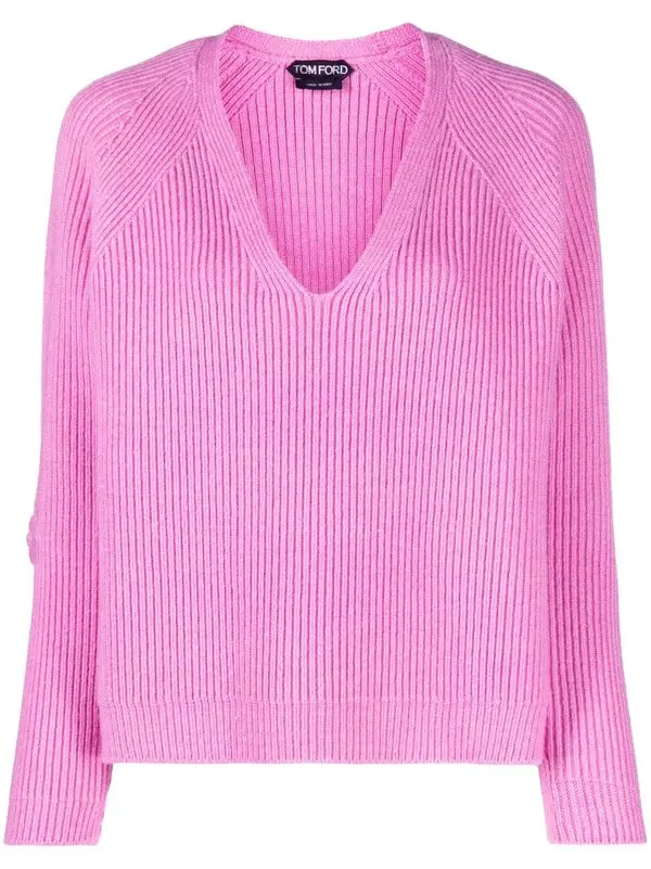 TOM FORD Ribbed V-neck Jumper
