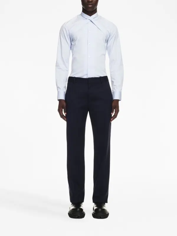 Off-White Crossover-strap Cotton Shirt