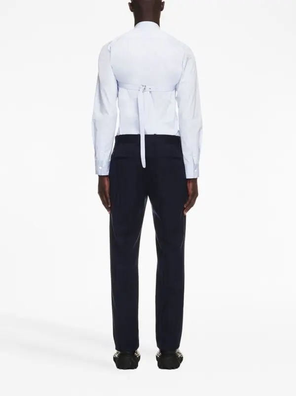 Off-White Crossover-strap Cotton Shirt