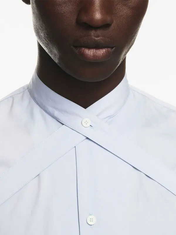 Off-White Crossover-strap Cotton Shirt