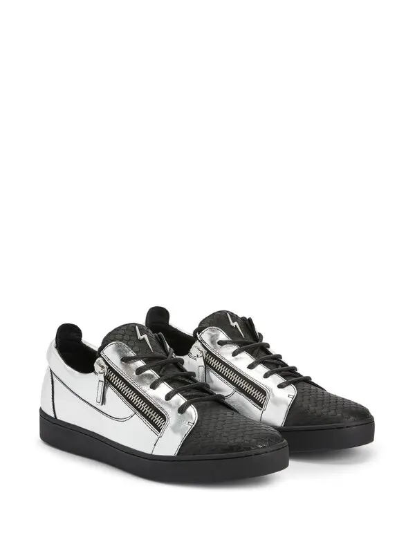 GIUSEPPE ZANOTTI Frankie Double-zip Low-top Sneakers - Multicolour