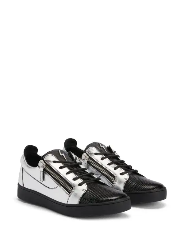 GIUSEPPE ZANOTTI Frankie Double-zip Low-top Sneakers - Multicolour