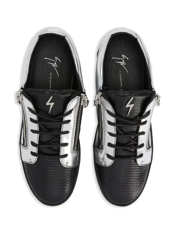 GIUSEPPE ZANOTTI Frankie Double-zip Low-top Sneakers - Multicolour