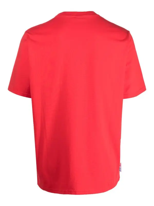AUTRY Logo-print Cotton T-shirt - Red