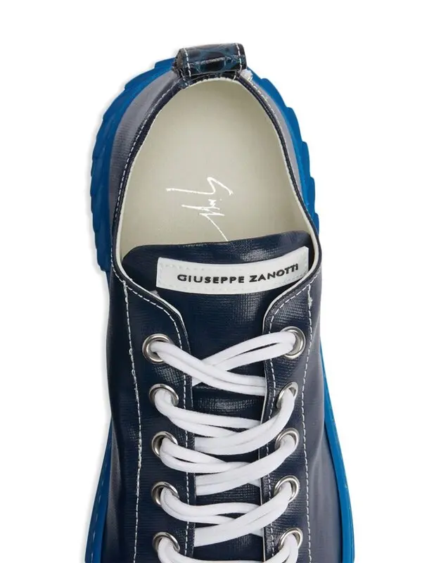 GIUSEPPE ZANOTTI Blabber Lace-up Low-top Sneakers - Multicolour