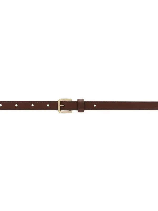 Dolce & Gabbana Buckled Leather Belt - Brown