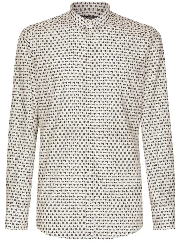 Dolce & Gabbana Dg-print Long-sleeve Shirt