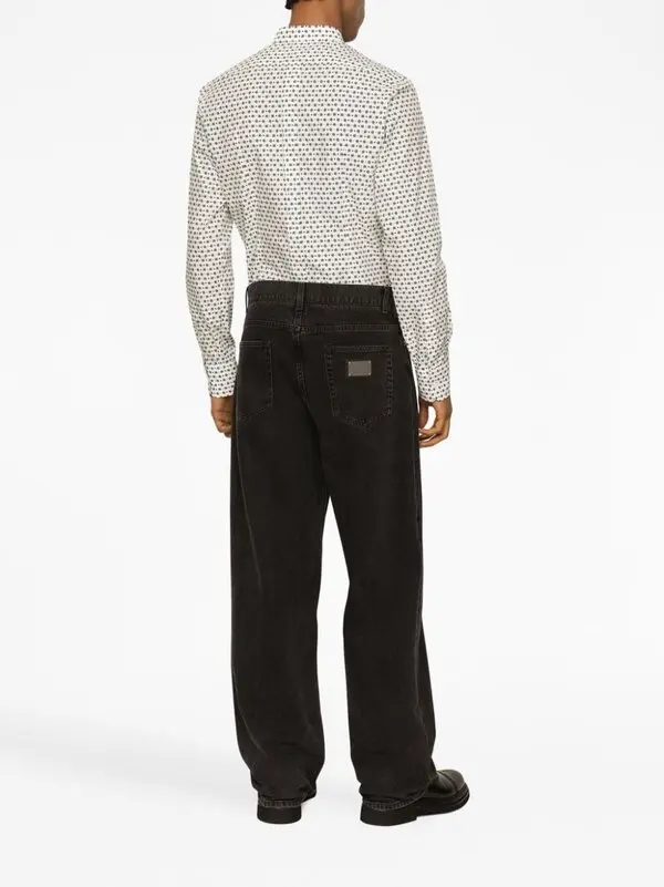 Dolce & Gabbana Dg-print Long-sleeve Shirt