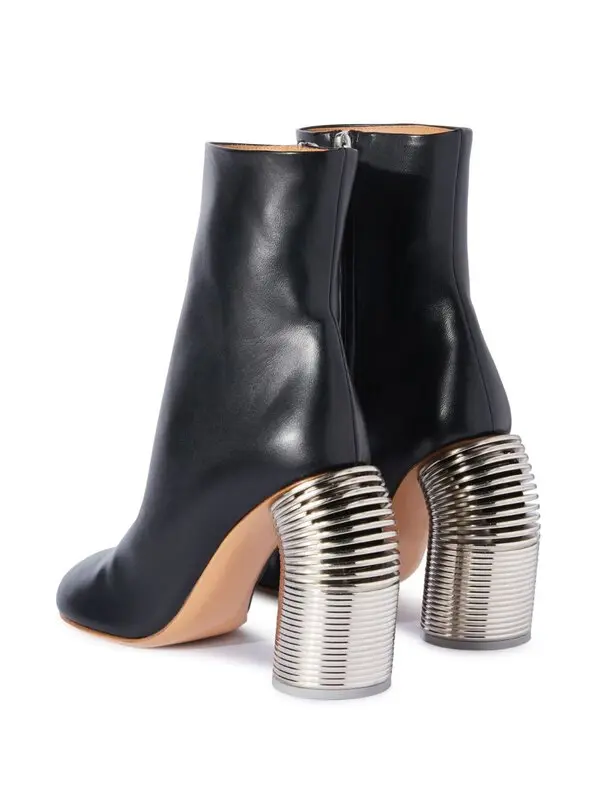 Off-White Leather Ankle Boots