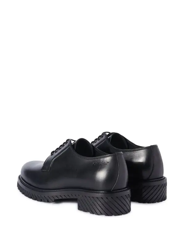 Off-White Military Leather Derby Shoes - Black