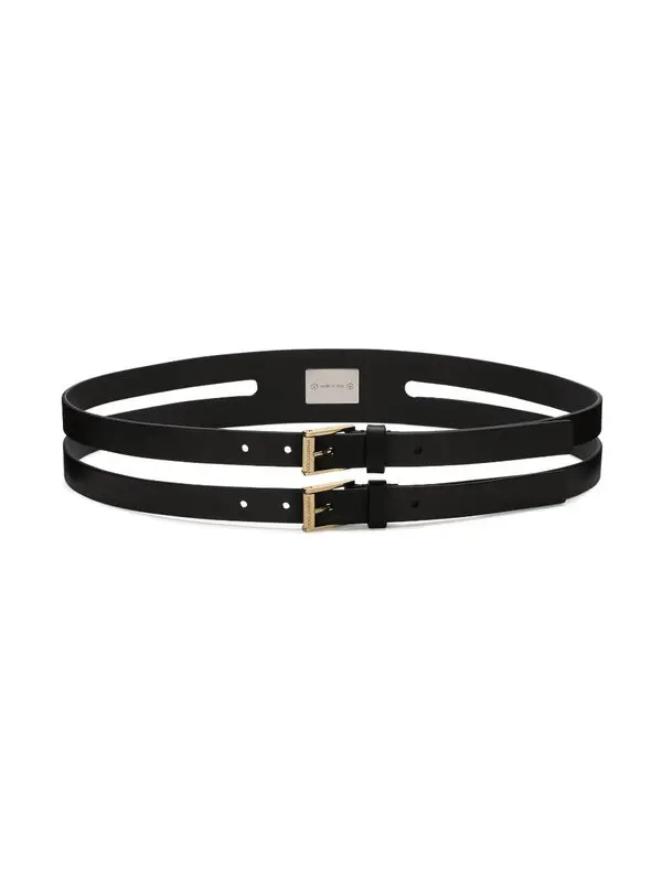 Dolce & Gabbana Logo-plaque Double-strap Belt