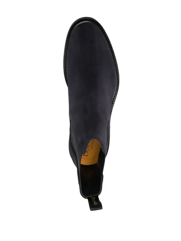 DOUCAL'S Almond-toe Suede Chelsea Boots - Blue