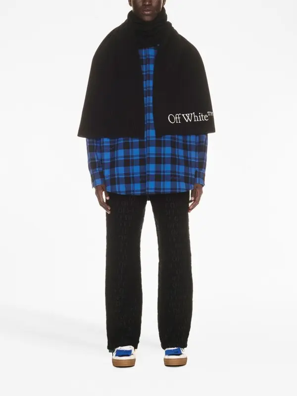 Off-White Bookish Logo-knit Scarf