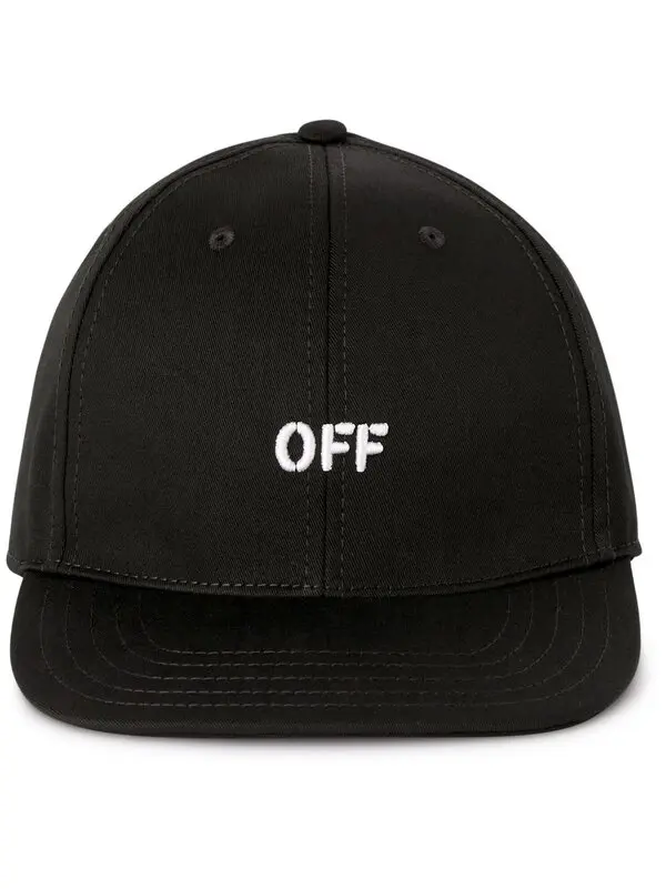 Off-White Stamp Drill Baseball Cap - Black
