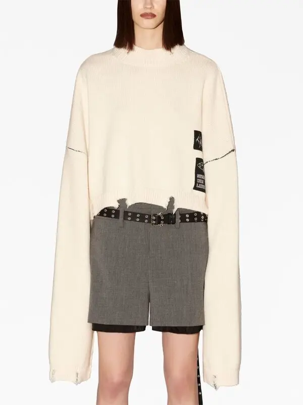 AMBUSH Logo-patch Cropped Jumper