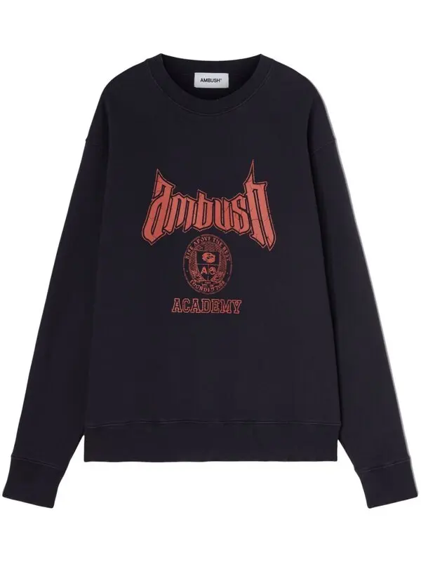AMBUSH Academy Cotton-blend Sweatshirt - Blue