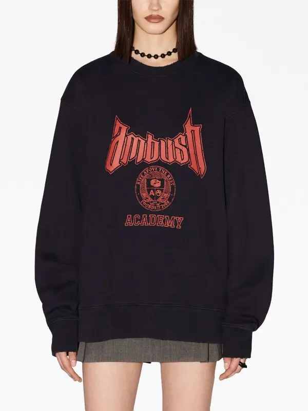 AMBUSH Academy Cotton-blend Sweatshirt - Blue