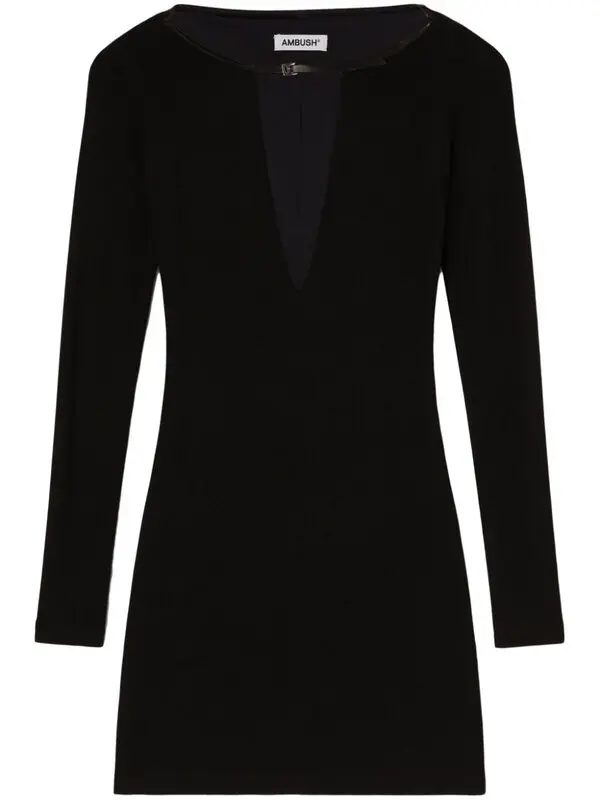 AMBUSH V-neck Jersey Minidress