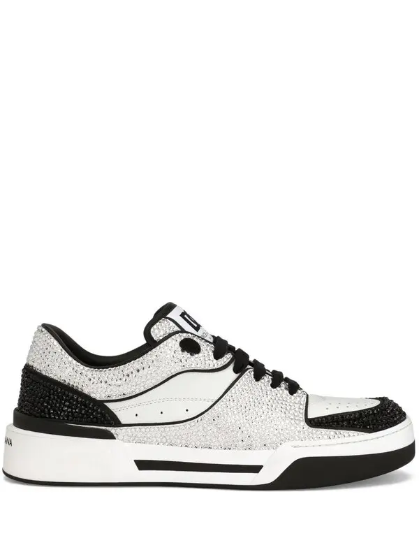 Dolce & Gabbana Roma Rhinestone-embellished Sneakers
