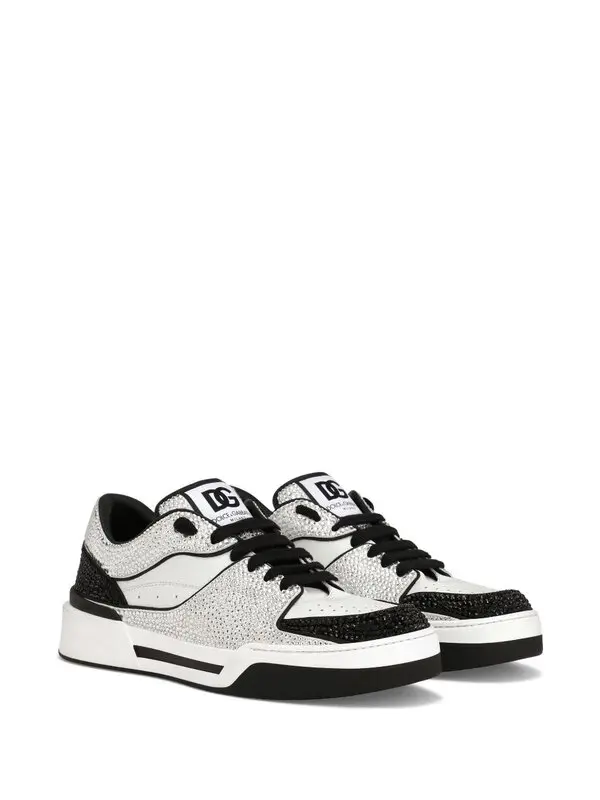 Dolce & Gabbana Roma Rhinestone-embellished Sneakers