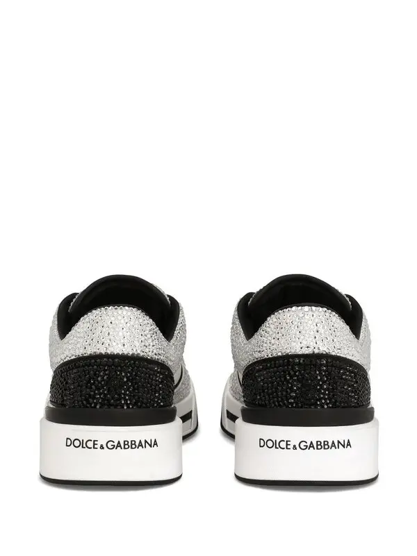 Dolce & Gabbana Roma Rhinestone-embellished Sneakers