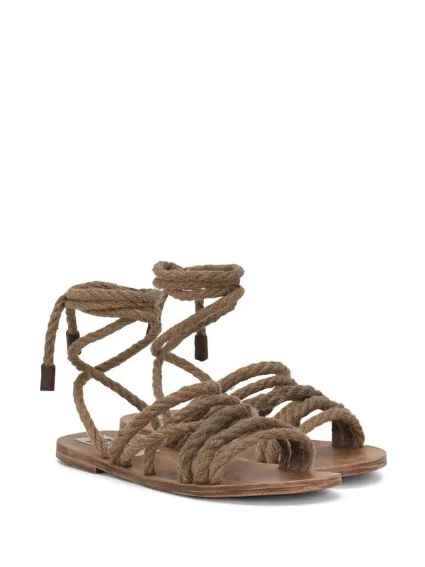 Dolce & Gabbana Tie-fastening Rope Sandals