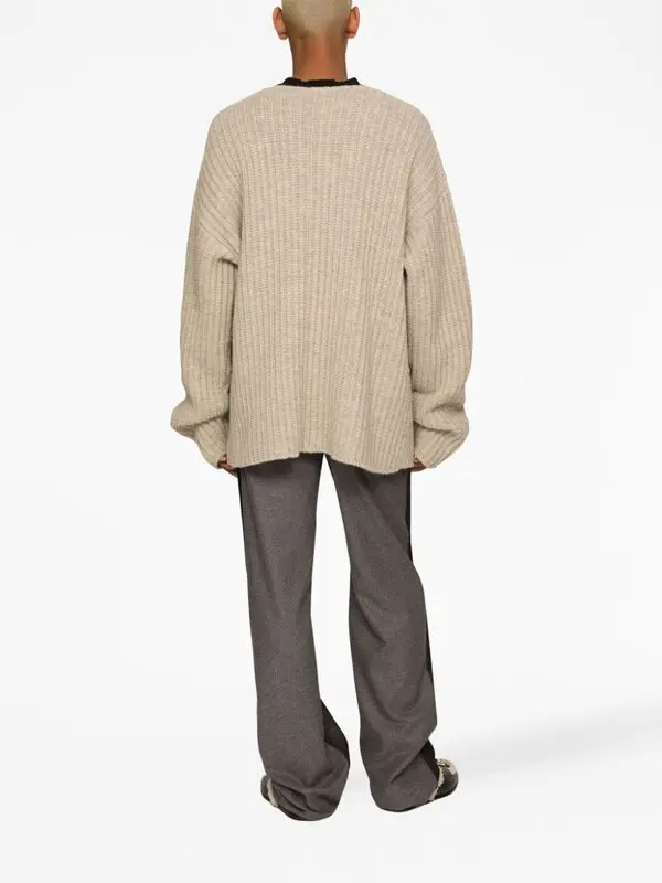 Dolce & Gabbana Logo-patch V-neck Cardigan