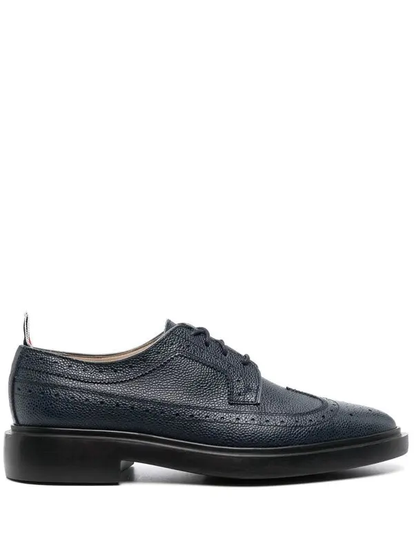 Thom Browne Lace-up Leather Brogue - Blue