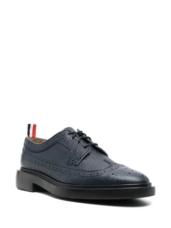 Thom Browne Lace-up Leather Brogue - Blue