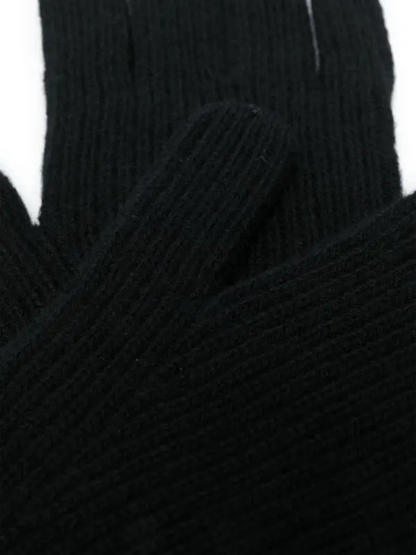 BARRIE Intarsia Knit Gloves