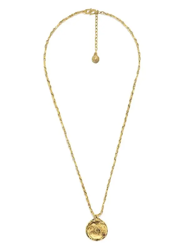 GOOSSENS Talisman Aries Medallion Necklace - Gold