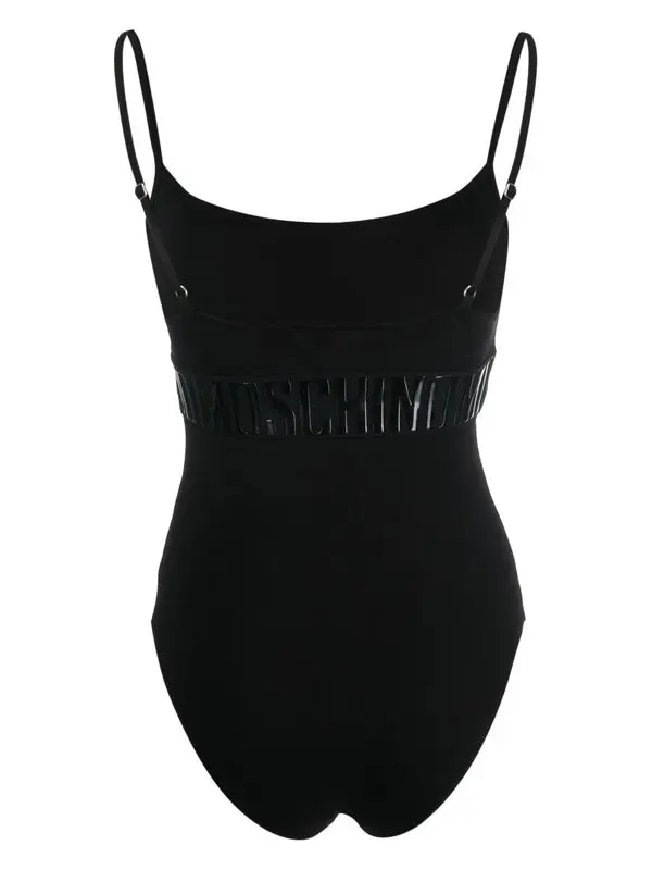 Moschino Embossed-ogo Cotton Bodysuit