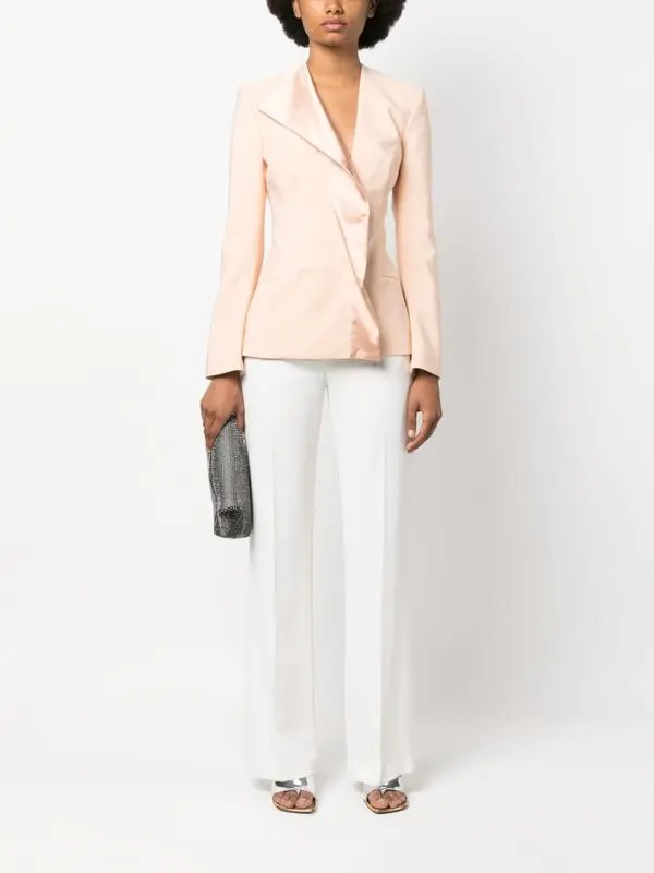 GENNY Single-breasted Blazer - Neutrals