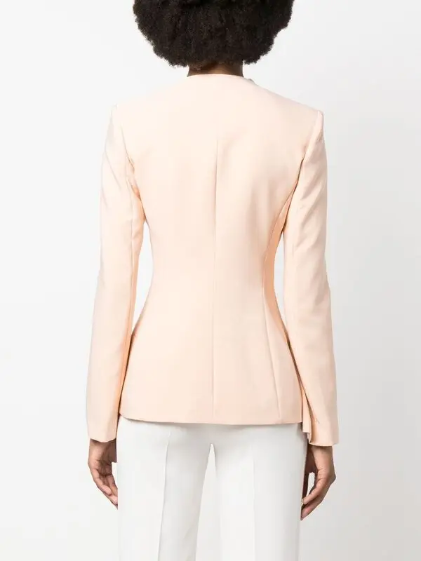 GENNY Single-breasted Blazer - Neutrals