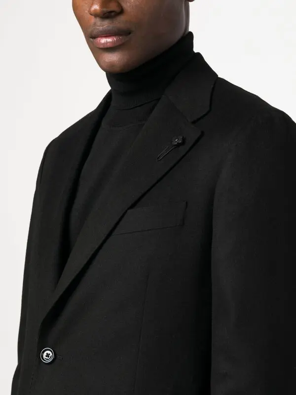 LARDINI Single-breasted Wool-cashmere Blazer