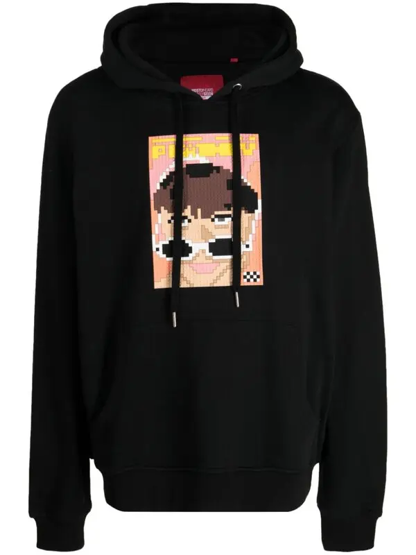 MOSTLY HEARD RARELY SEEN Graphic-print Cotton Hoodie - Black
