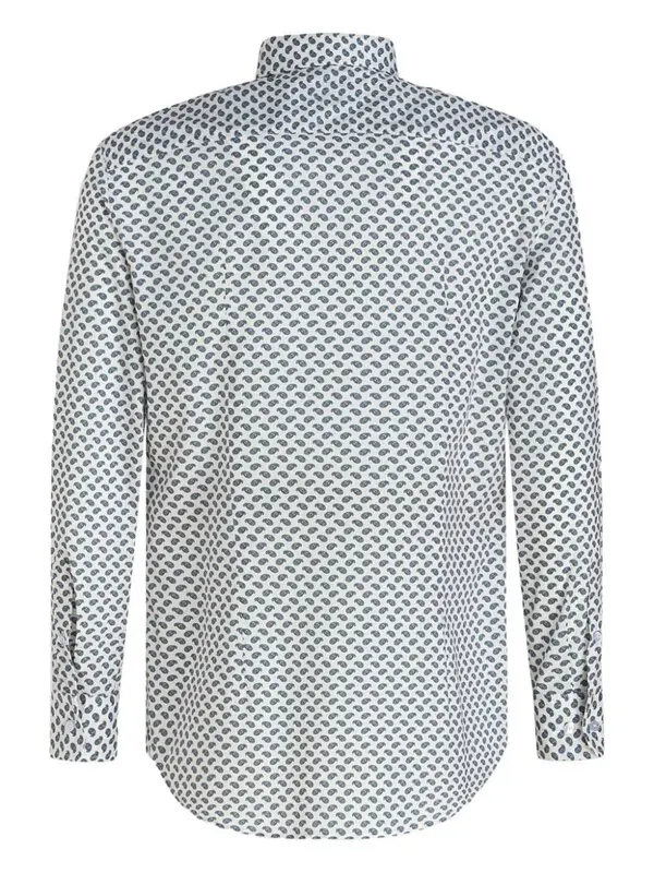 Etro Paisley-print Cotton Shirt - Blue