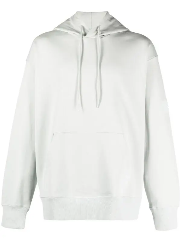 Y3 Logo-patch Organic Cotton Hoodie