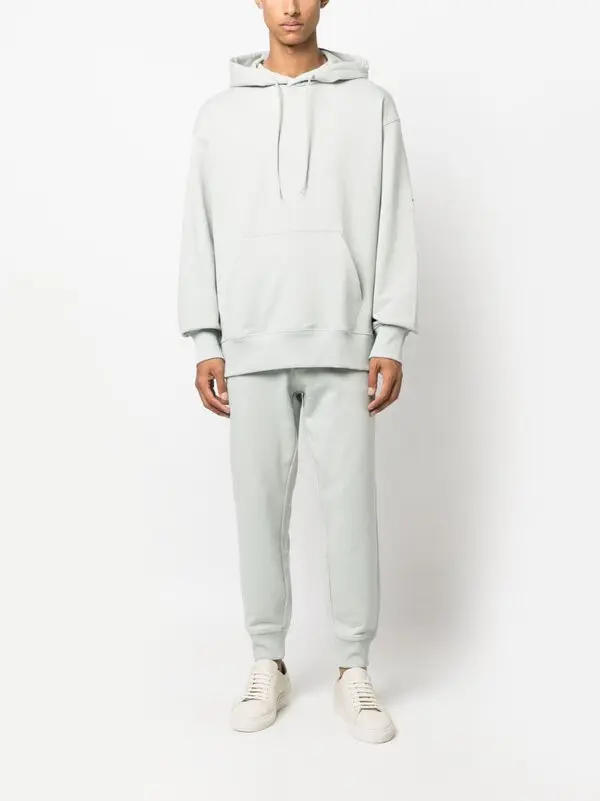 Y3 Logo-patch Organic Cotton Hoodie