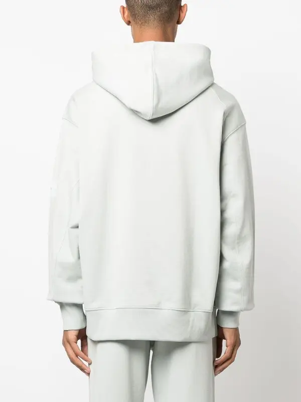 Y3 Logo-patch Organic Cotton Hoodie