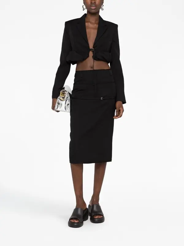 Jacquemus La Veste Croissant Cropped Blazer