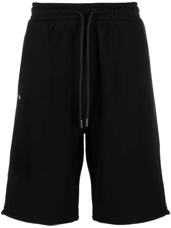 Off-White Organic Cotton Track Shorts - Black