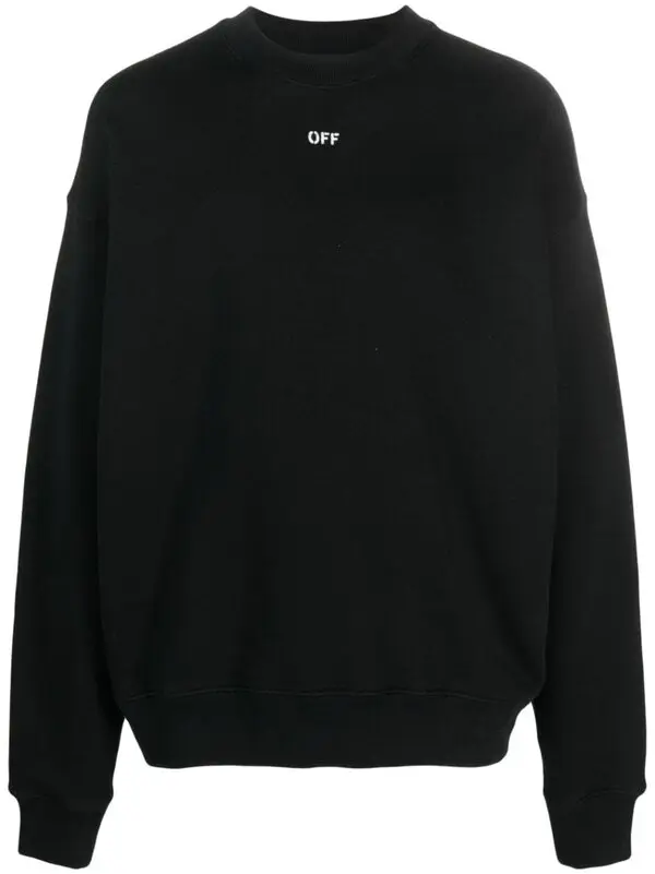 Off-White Logo-print Cotton T-shirt - Black
