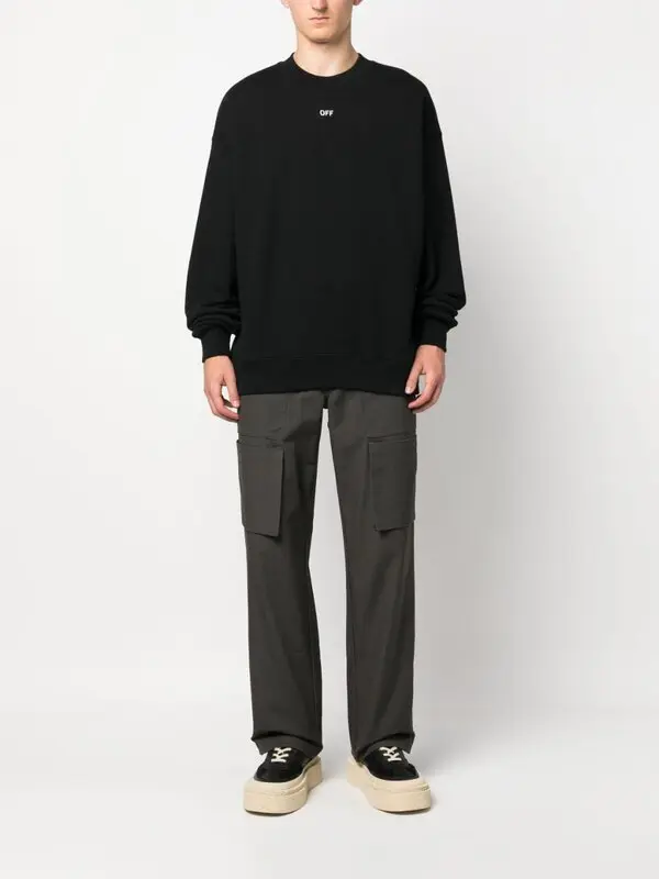 Off-White Logo-print Cotton T-shirt - Black
