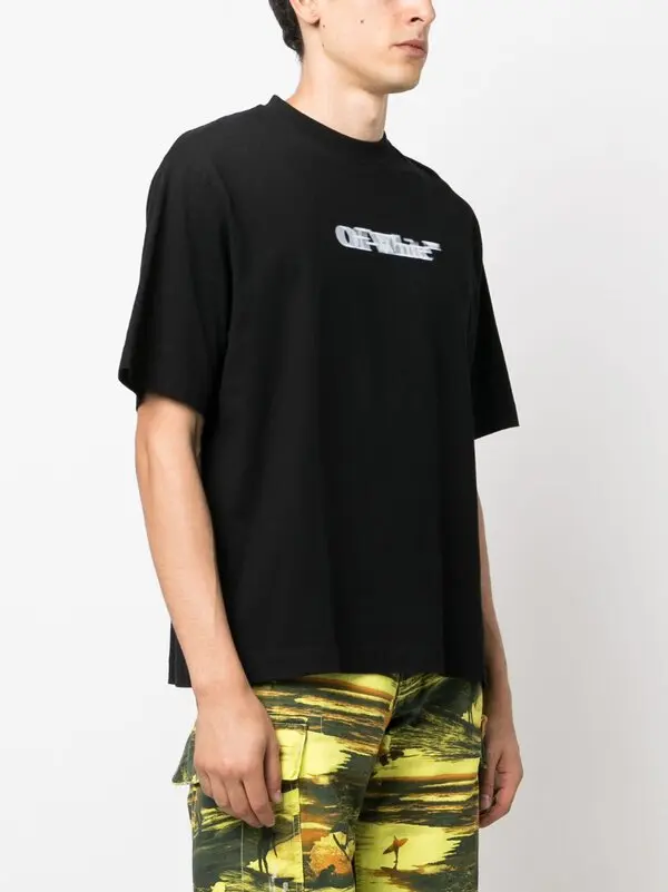 Off-White Blurred Logo-print T-shirt