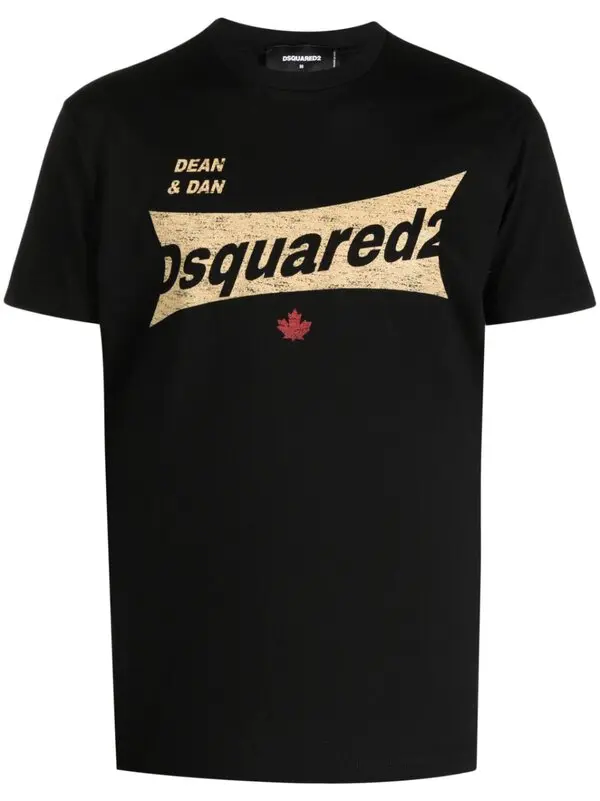 Dsquared2 Logo-print Cotton T-shirt - Black
