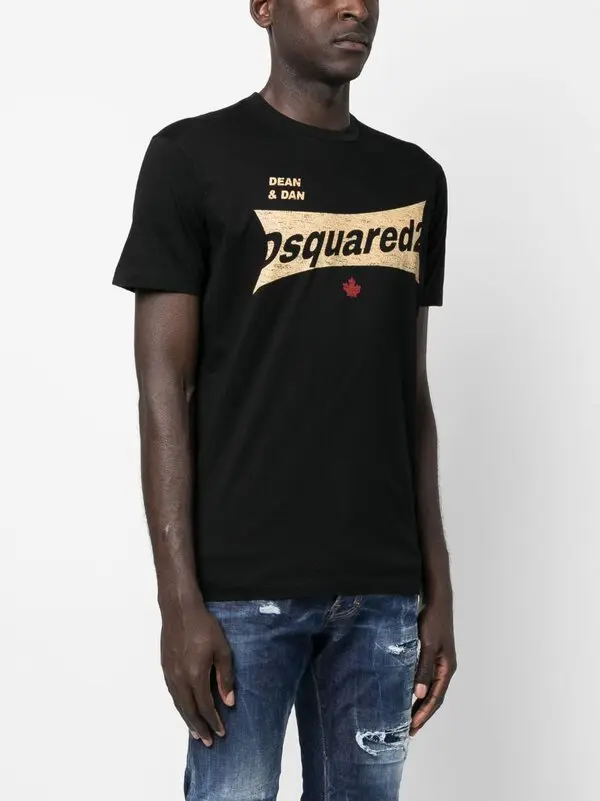 Dsquared2 Logo-print Cotton T-shirt - Black