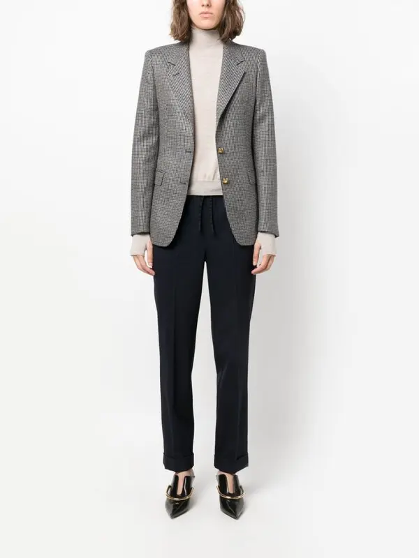 P.a.r.o.s.h Mid-rise Straight-leg Trousers - Blue